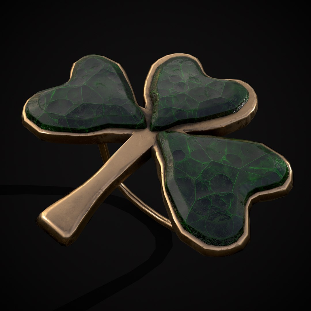 Jade Clover Ring 3D - TurboSquid 2052815