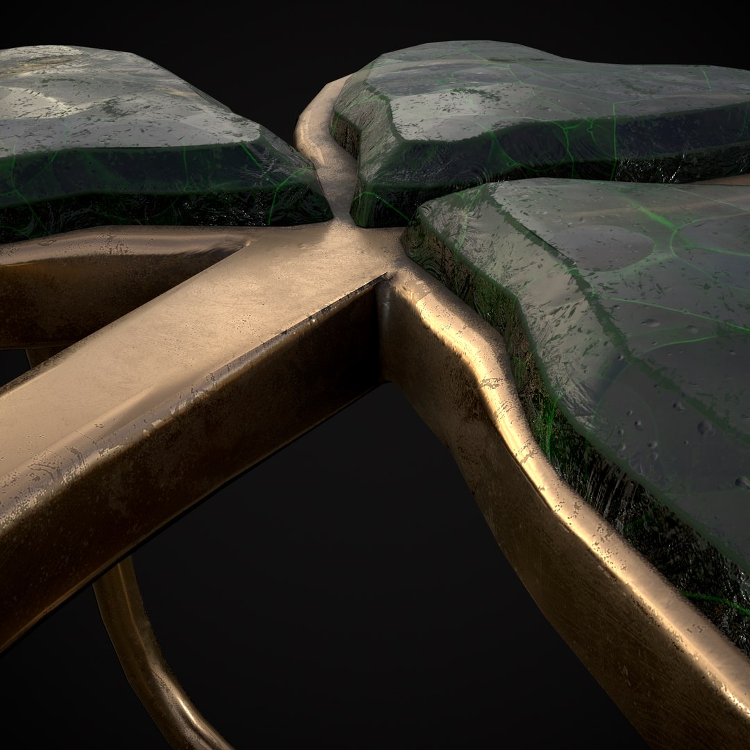 Jade Clover Ring 3D - TurboSquid 2052815