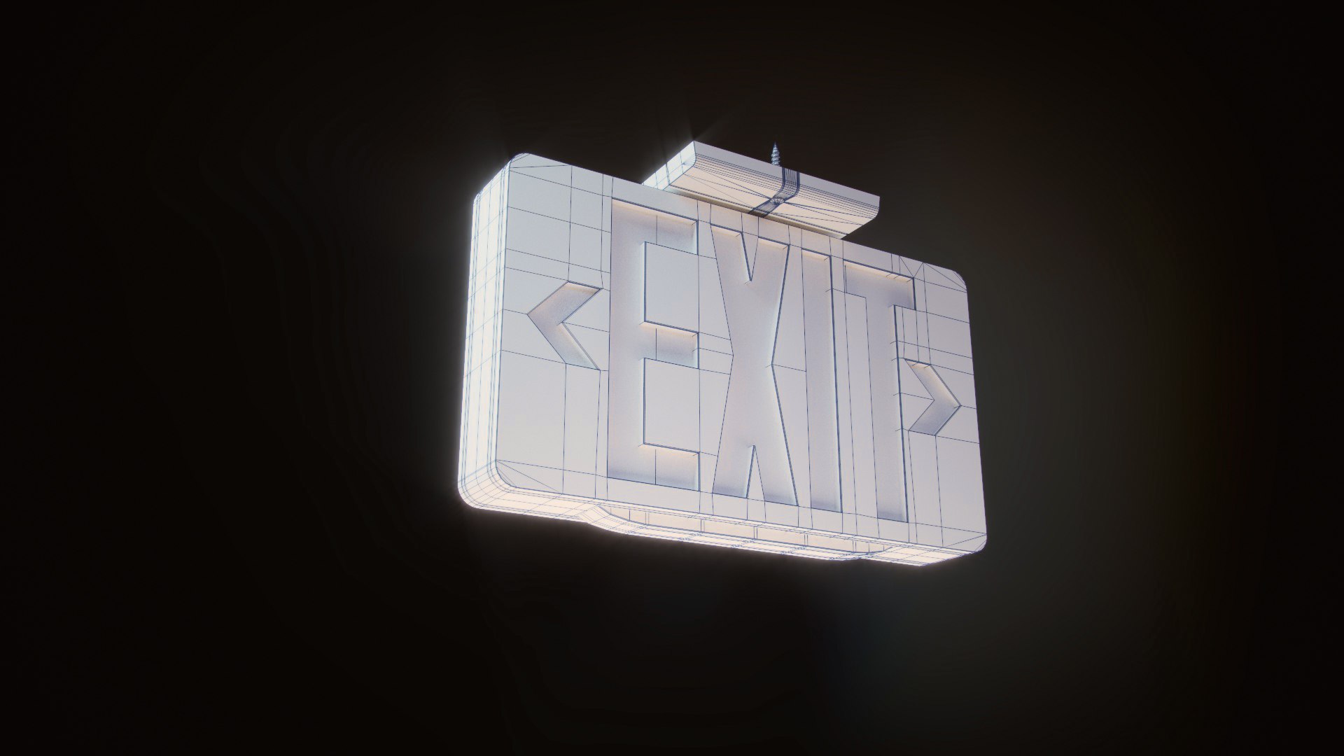 3D Model Exit Sign - TurboSquid 1692260