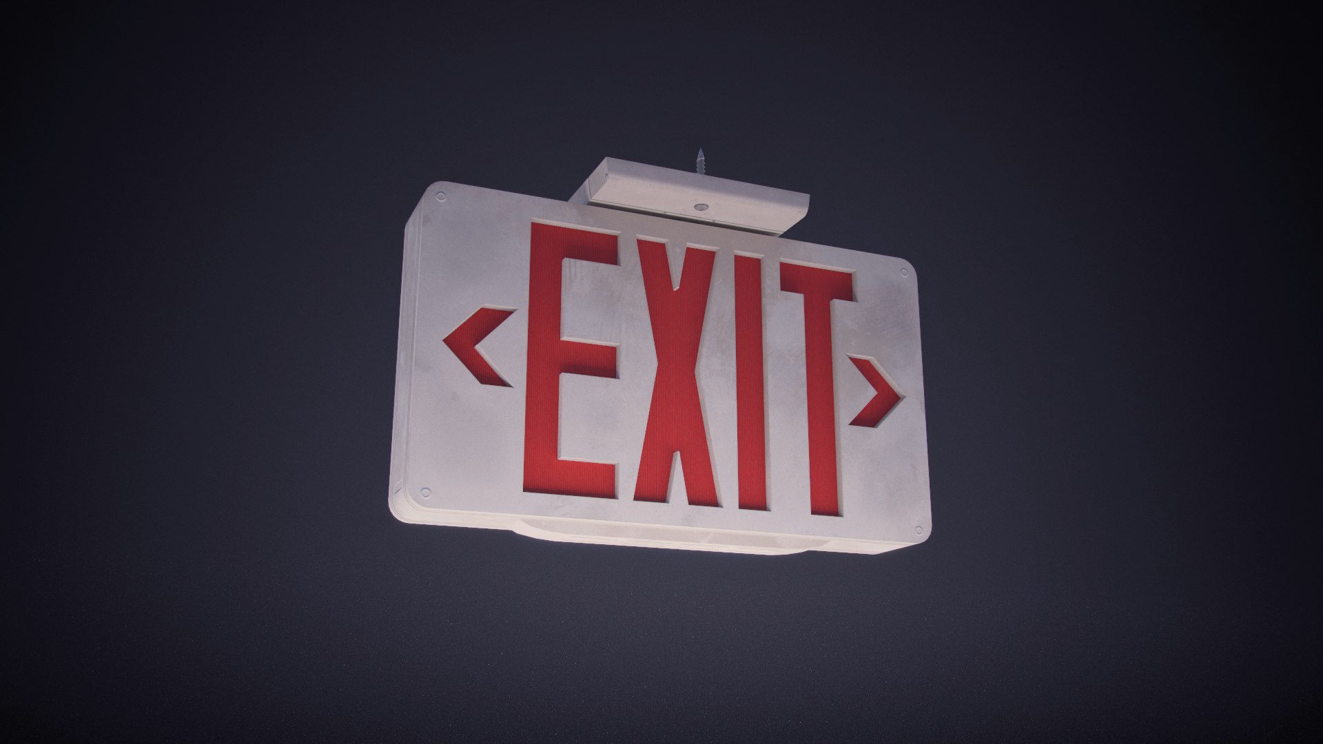 3D Model Exit Sign - TurboSquid 1692260