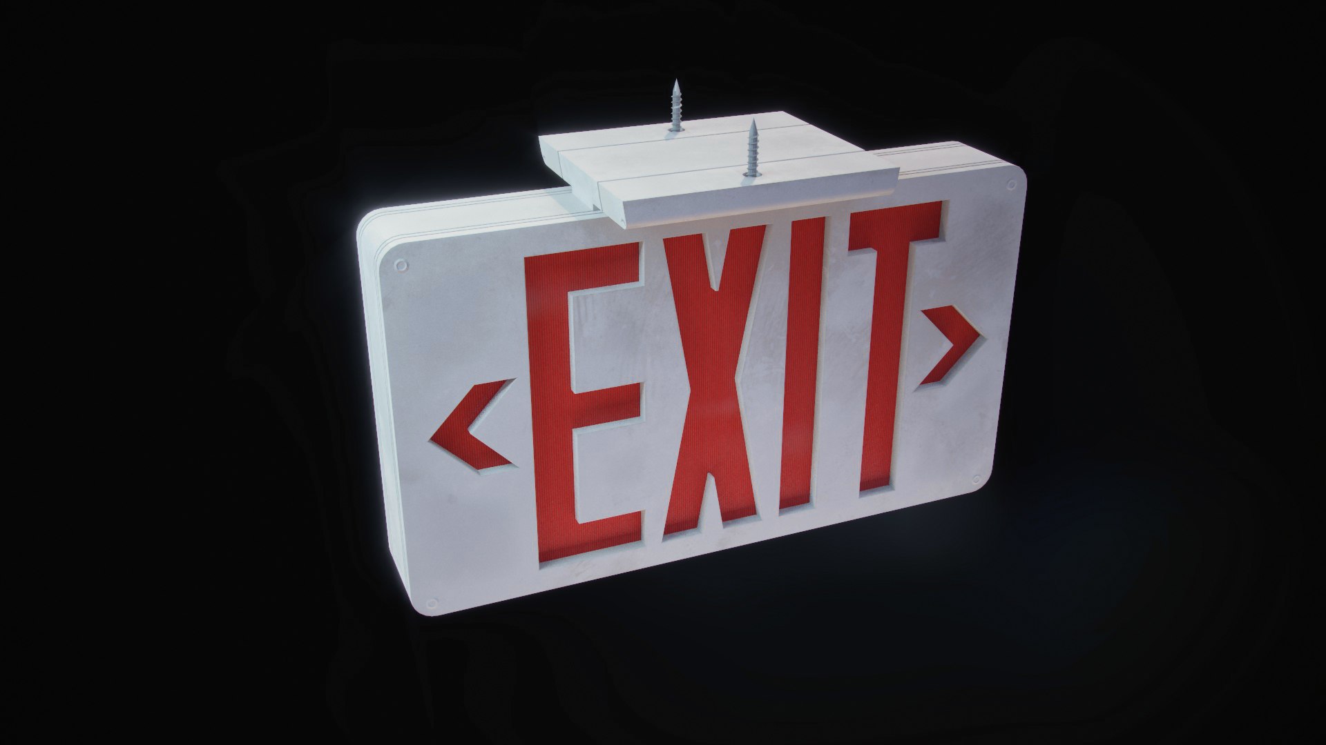 3D Model Exit Sign - TurboSquid 1692260