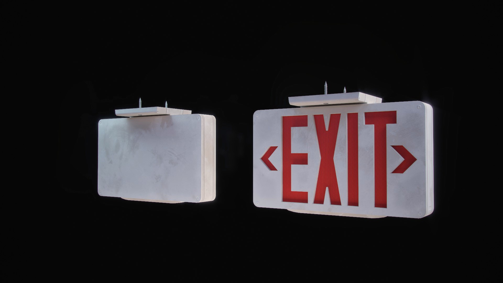 3D Model Exit Sign - TurboSquid 1692260