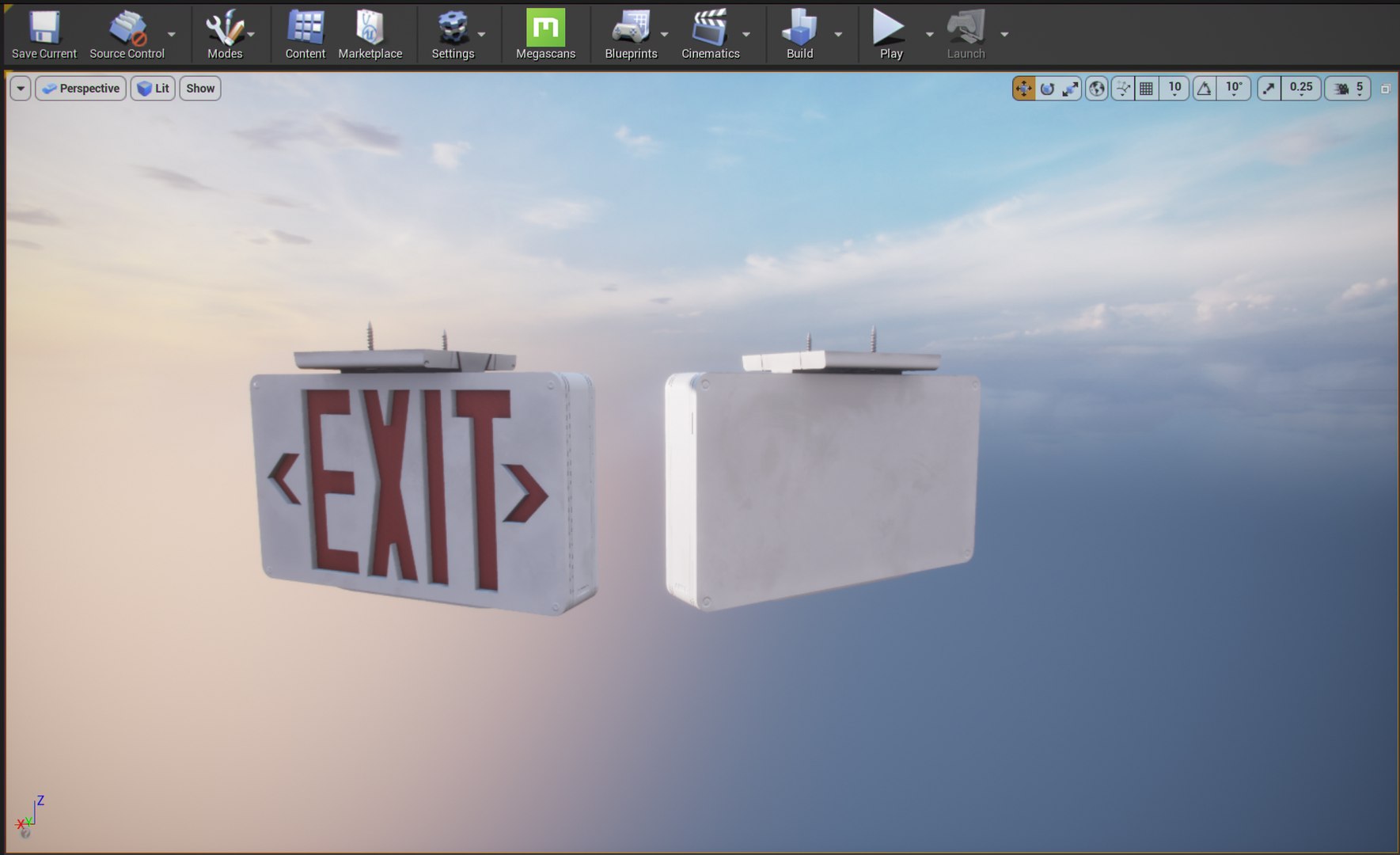 3D Model Exit Sign - TurboSquid 1692260