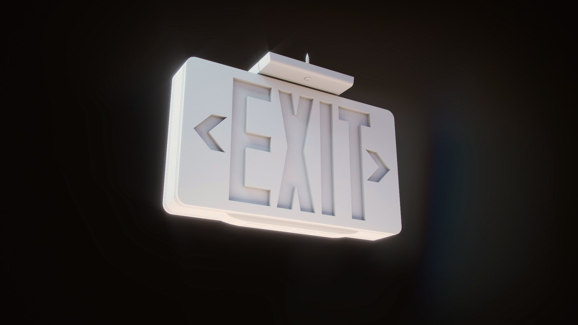 3D Model Exit Sign - TurboSquid 1692260