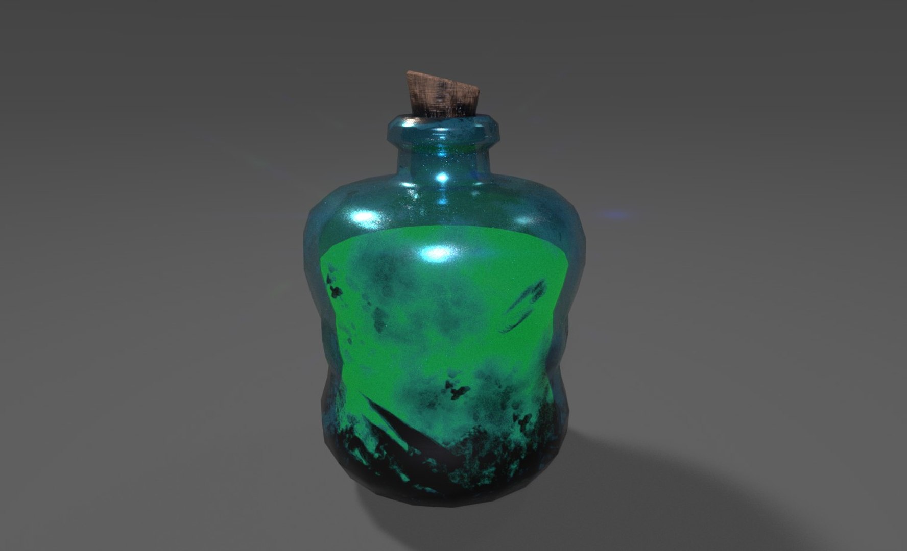 Green Potion 3D Model - TurboSquid 1318541