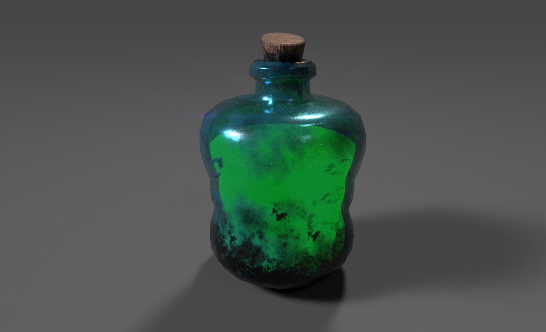 Green Potion 3D Model - TurboSquid 1318541