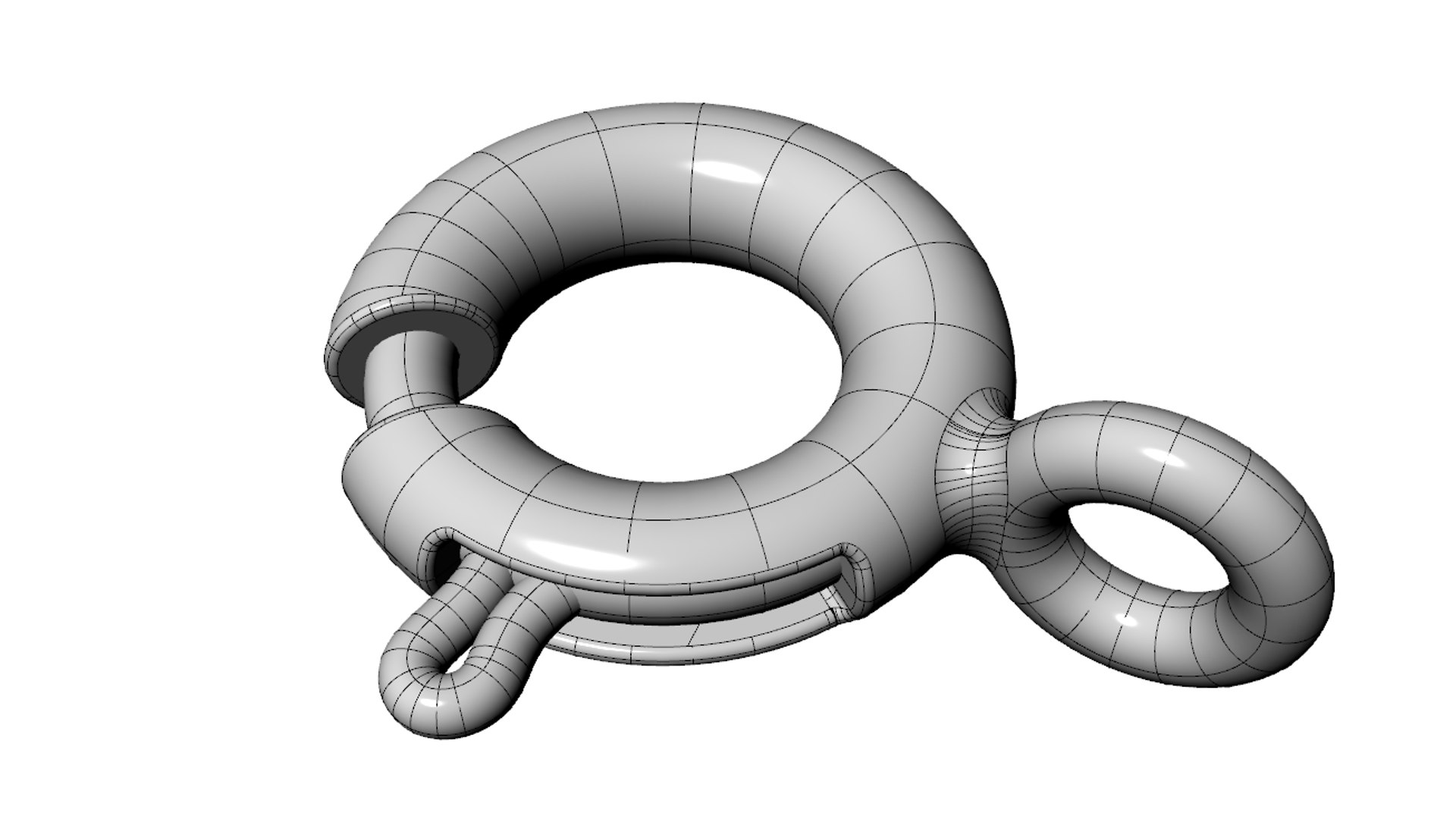 3D Sping Lock Finding 6 MM Model - TurboSquid 1829877
