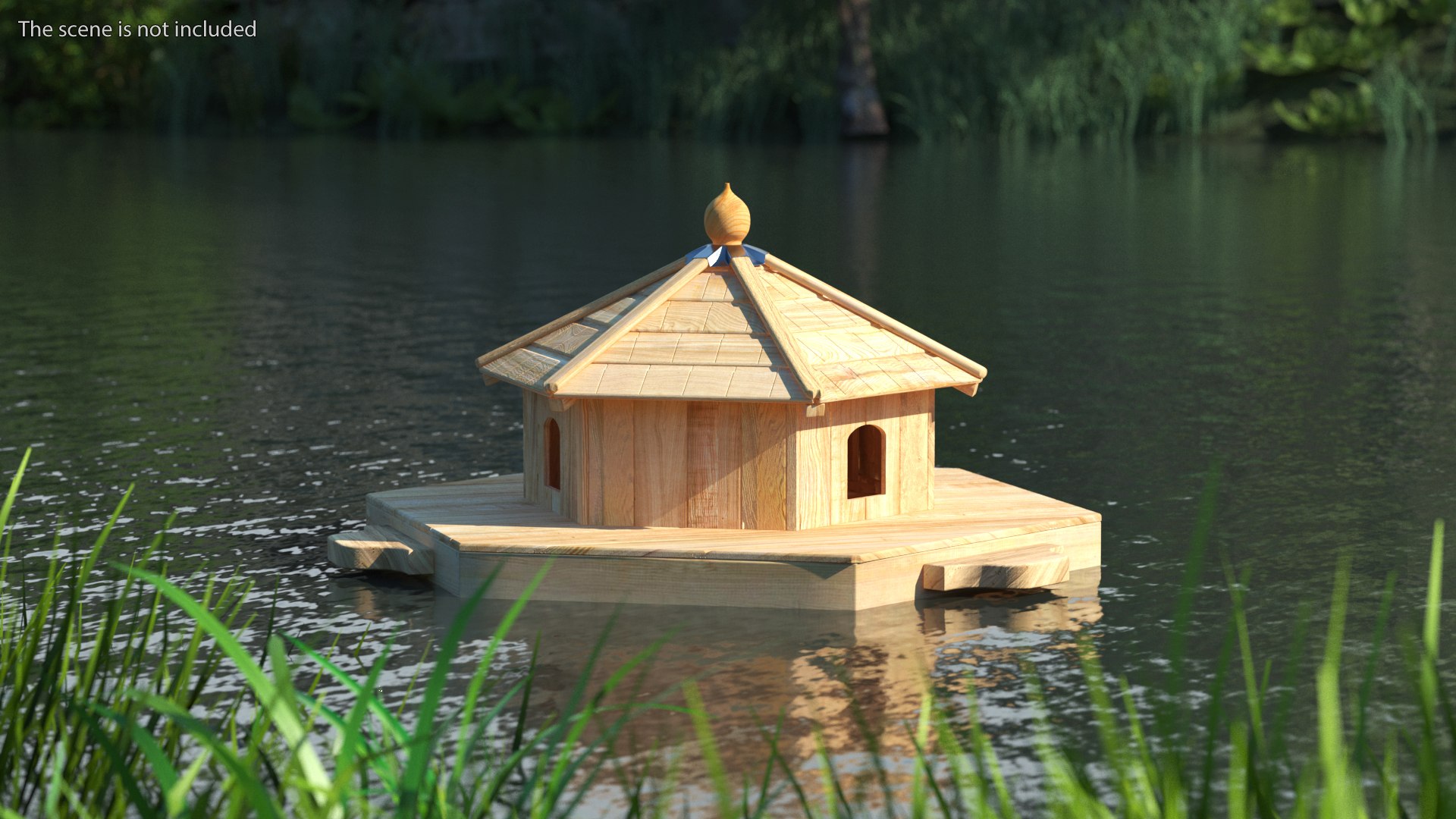 Floating Duck House 3 Nests 3D Model - TurboSquid 1985978