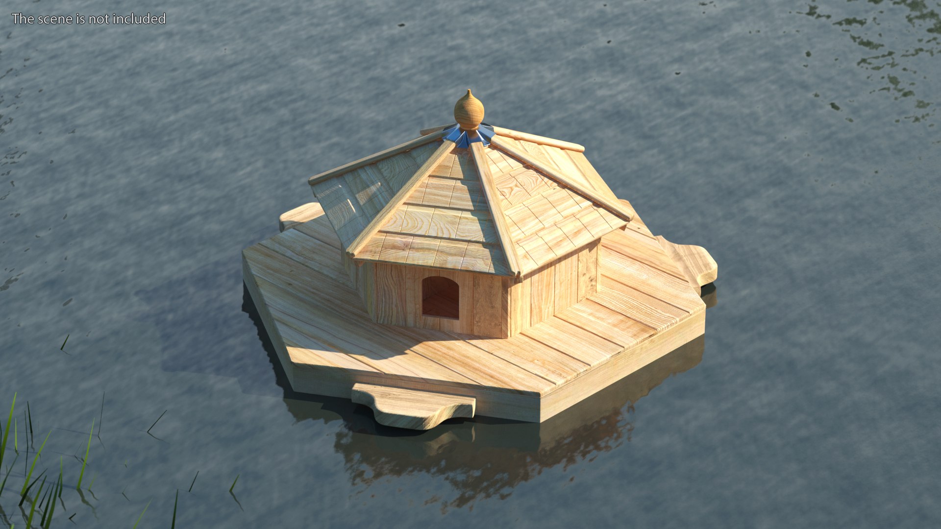 Floating Duck House 3 Nests 3D Model - TurboSquid 1985978