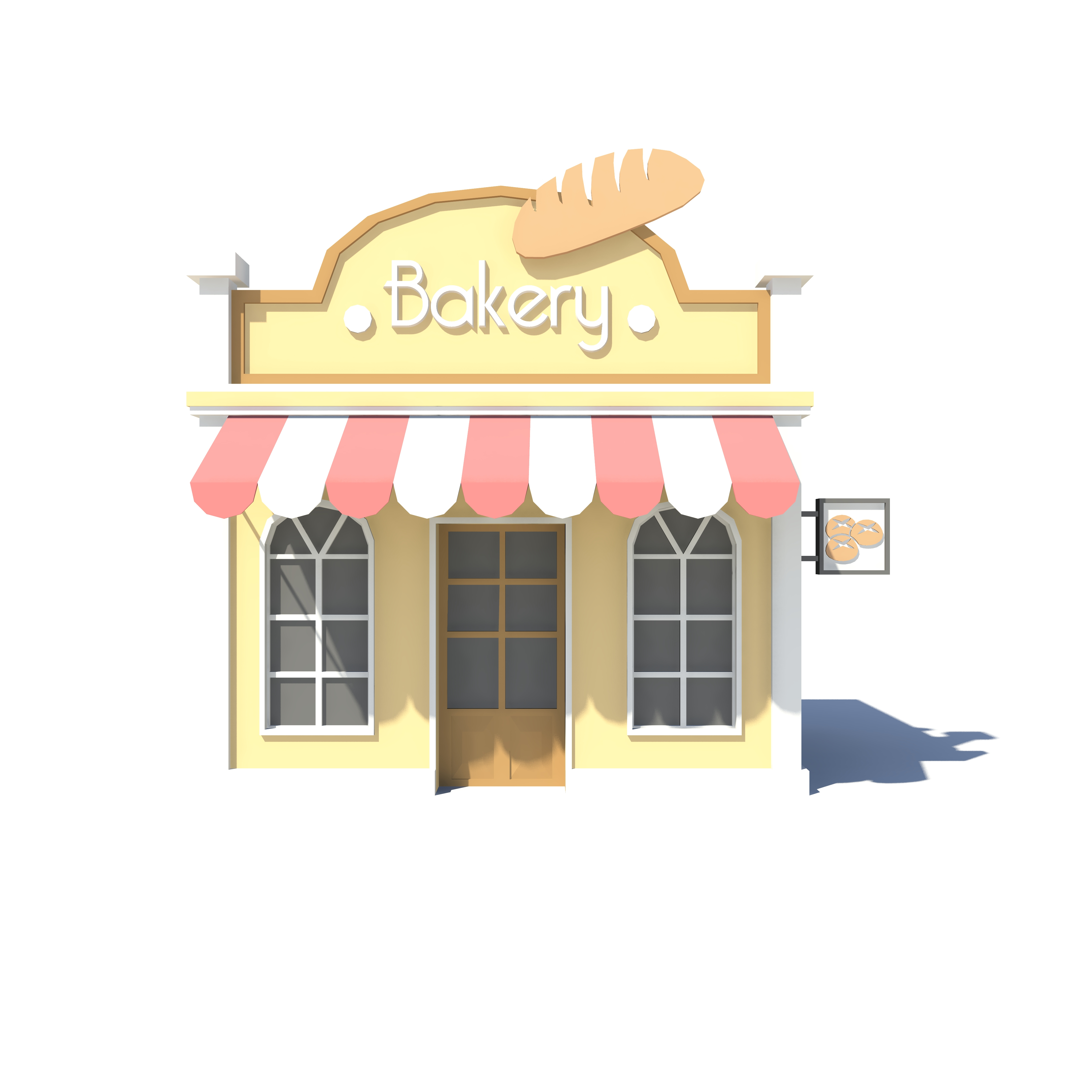 Building bakery 3D - TurboSquid 1366311