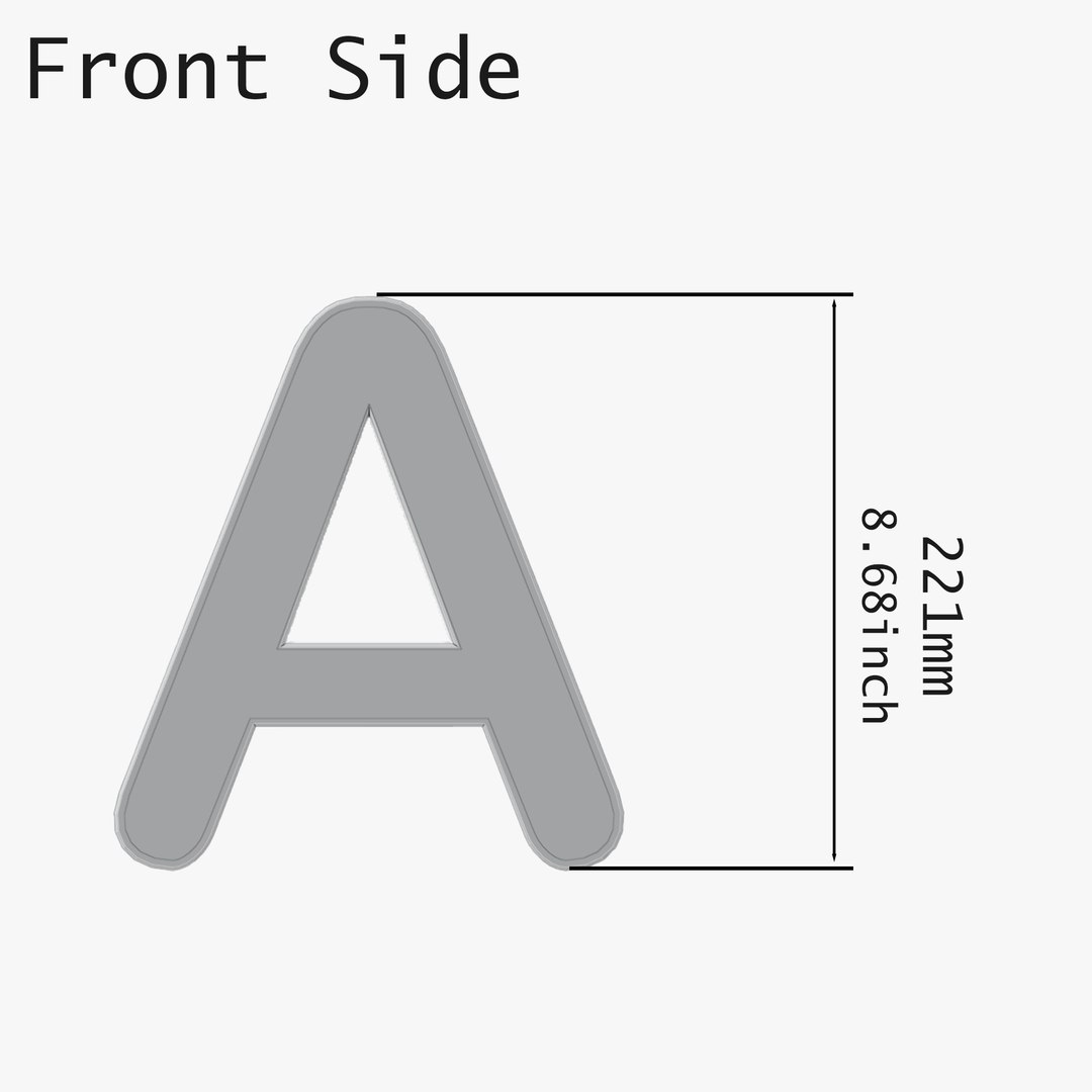 ABC 3D Letters 3D Model - TurboSquid 1911366