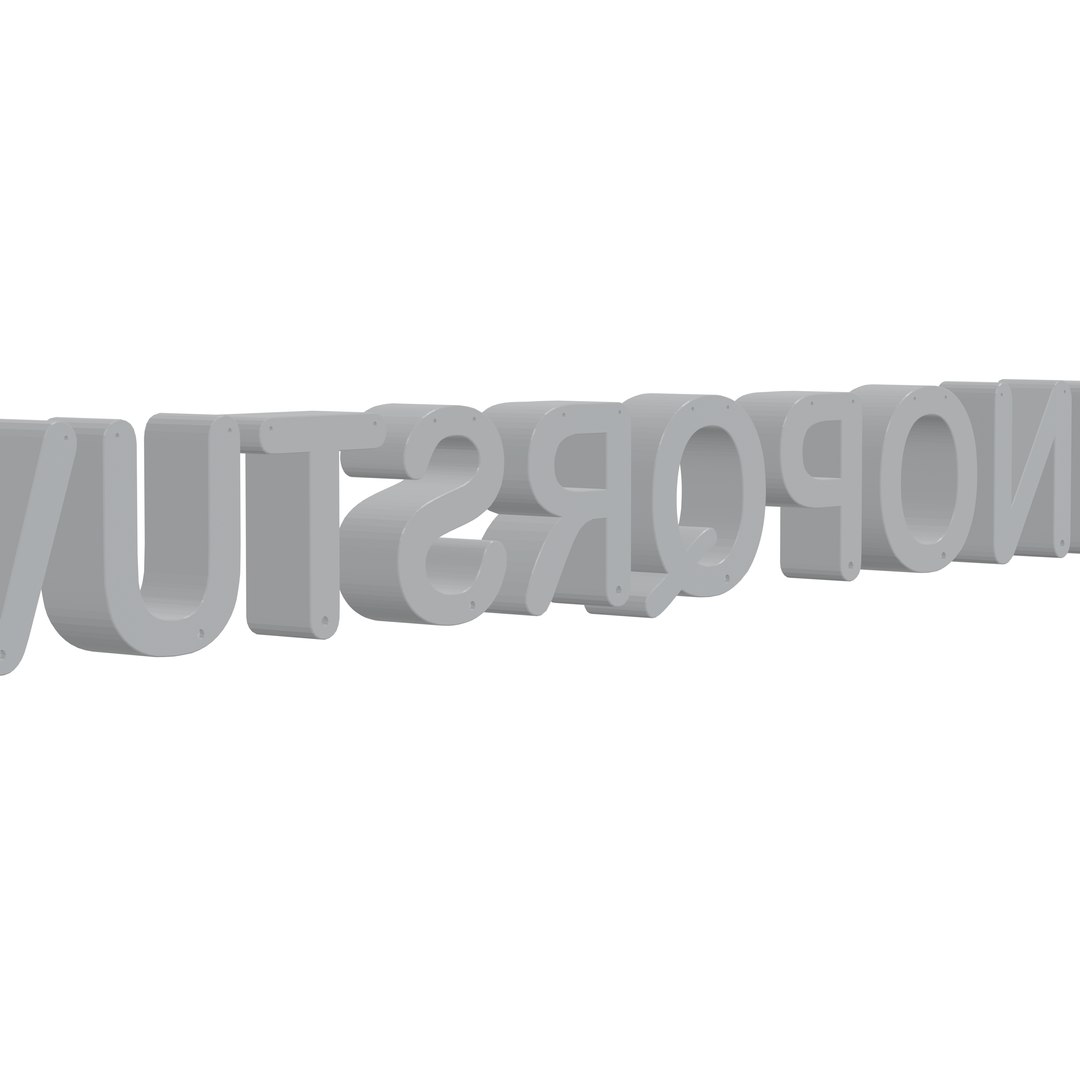 ABC 3D Letters 3D Model - TurboSquid 1911366