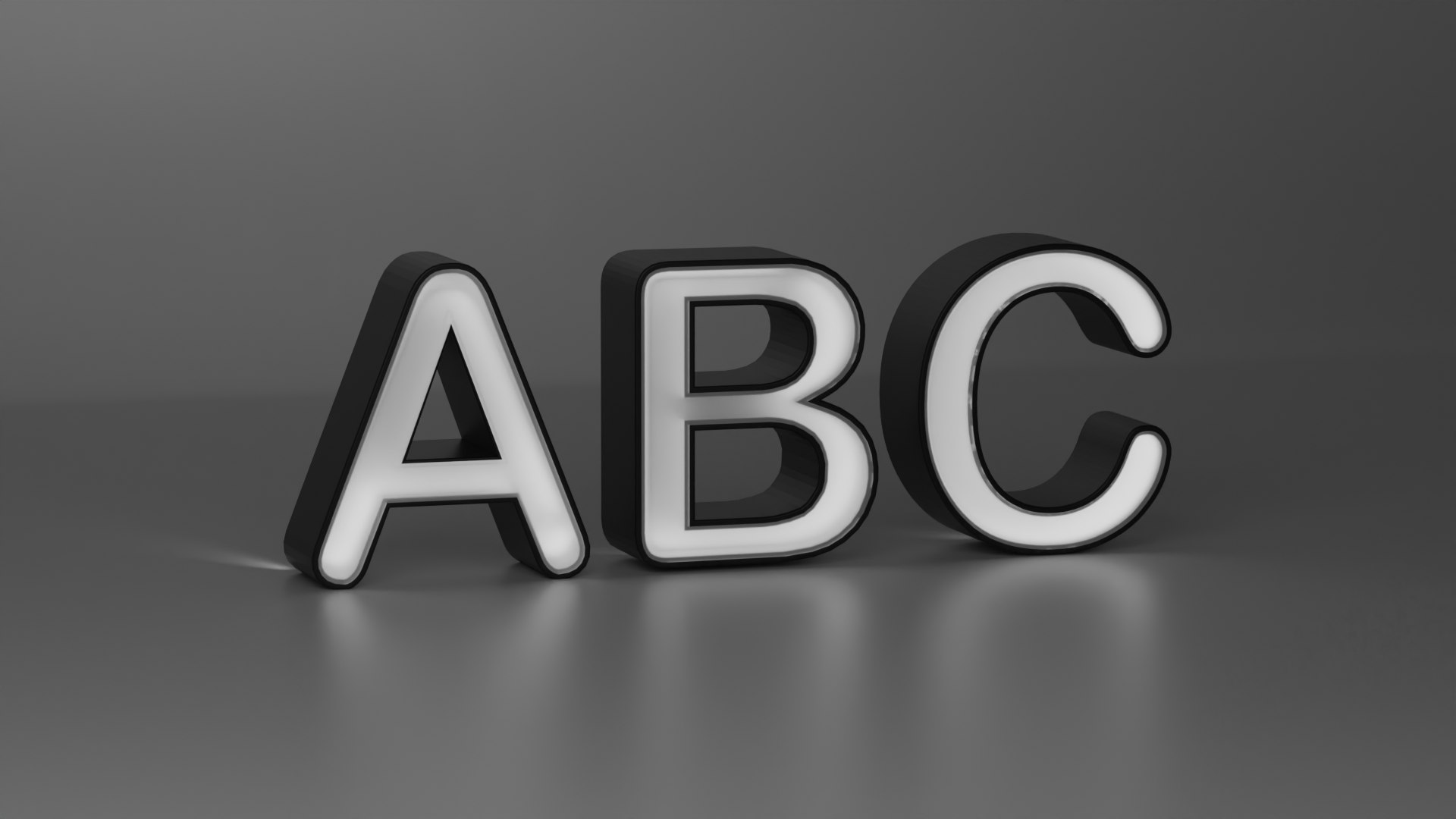 ABC 3D Letters 3D Model - TurboSquid 1911366