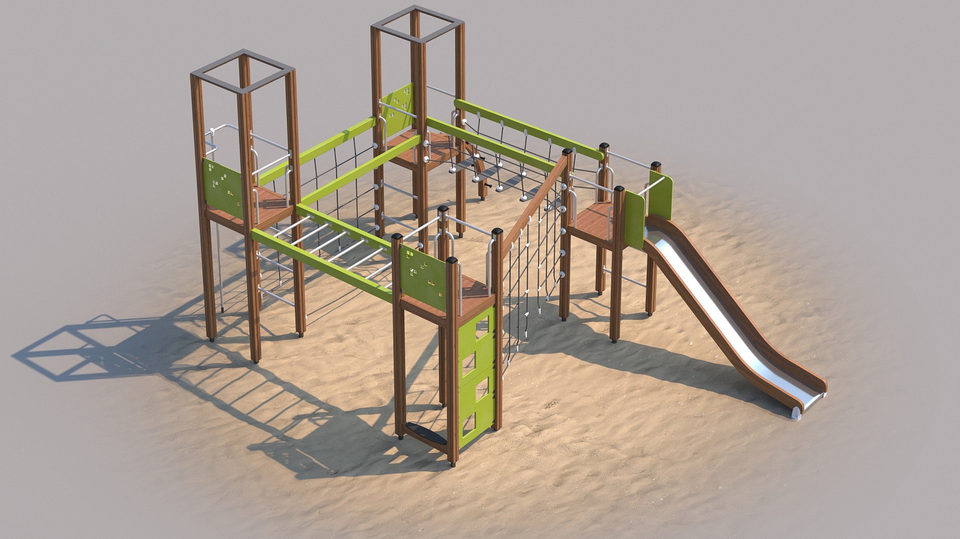 Modern Children Playground Model - TurboSquid 1280023