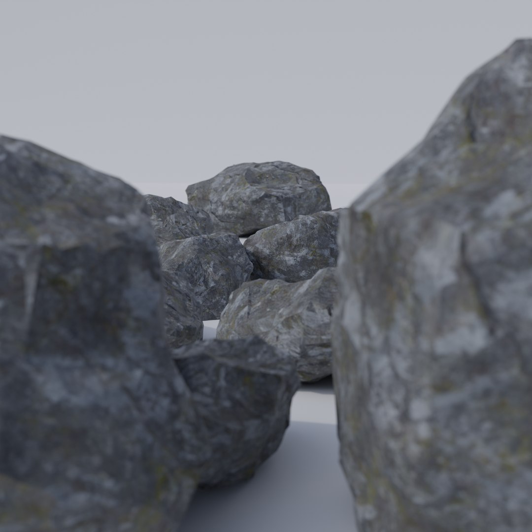 3D Low-Poly Rocks Model - TurboSquid 1921786