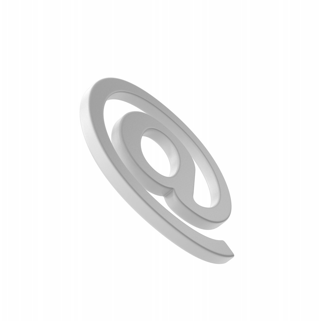 3D AT Symbol - TurboSquid 2113702