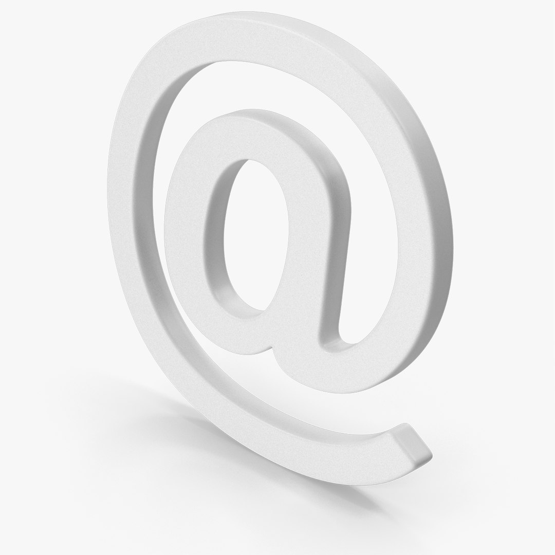 3D AT Symbol - TurboSquid 2113702