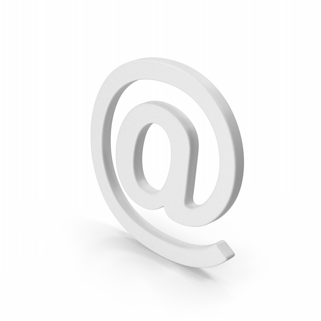 3D AT Symbol - TurboSquid 2113702