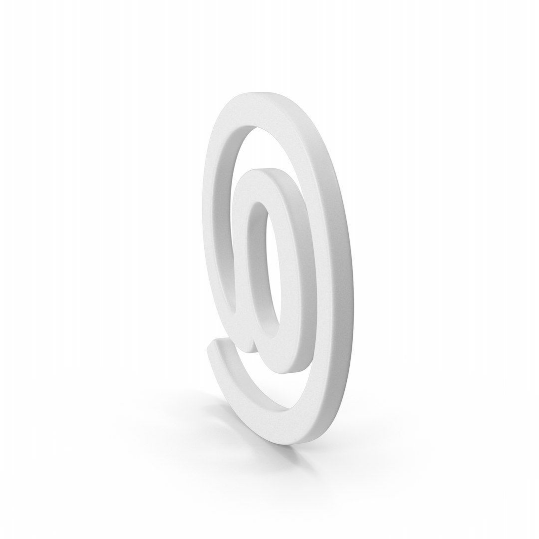 3D AT Symbol - TurboSquid 2113702