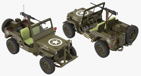 Willys jeeps model - TurboSquid 1205368