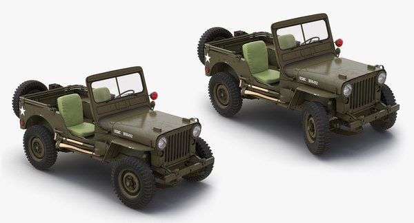 Willys jeeps model - TurboSquid 1205368