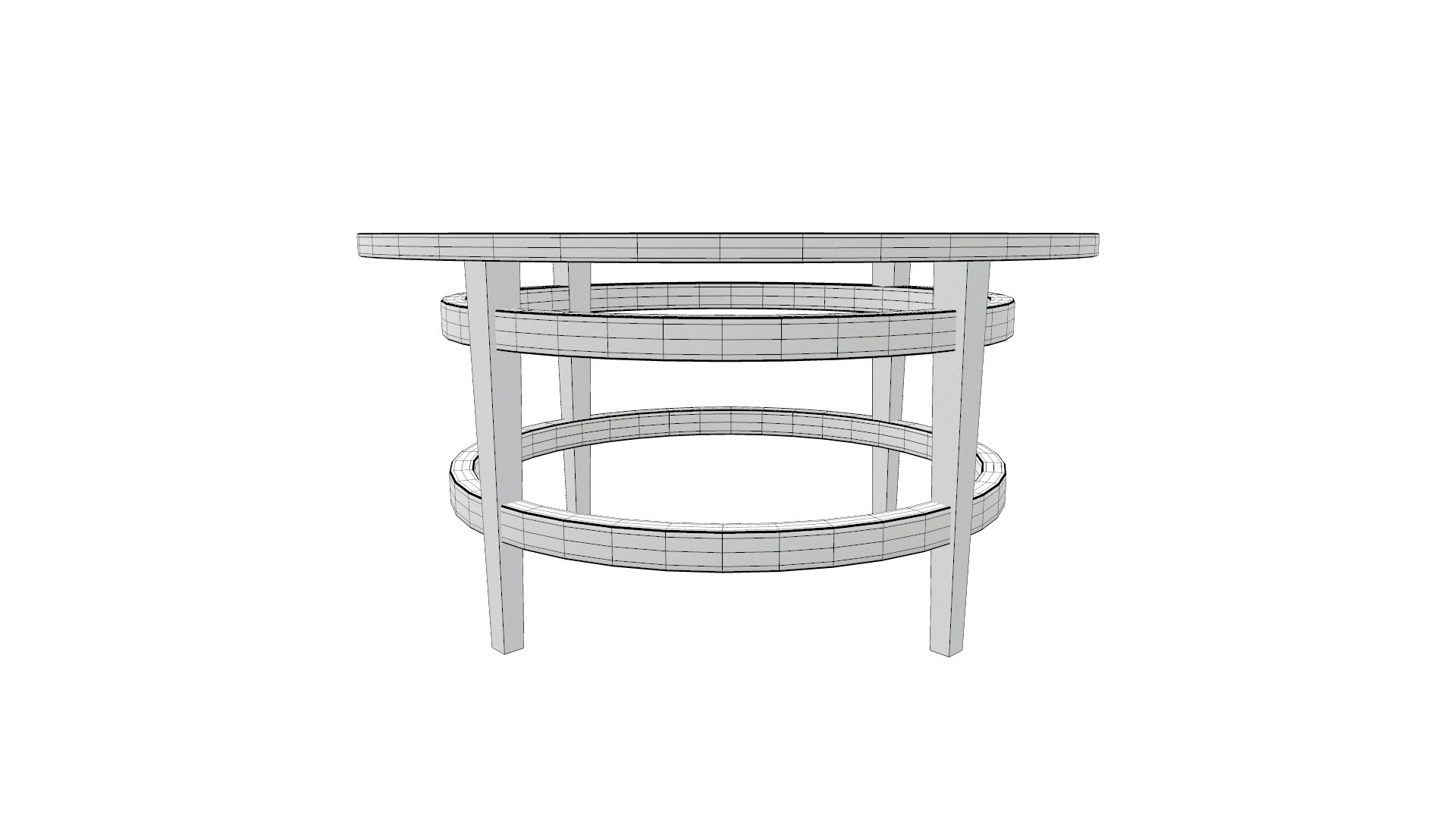 3D Round Table - TurboSquid 2136016