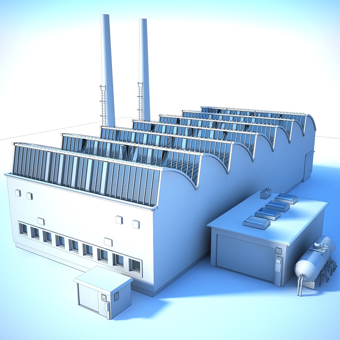 3D Factory Generic White Model - TurboSquid 1405693