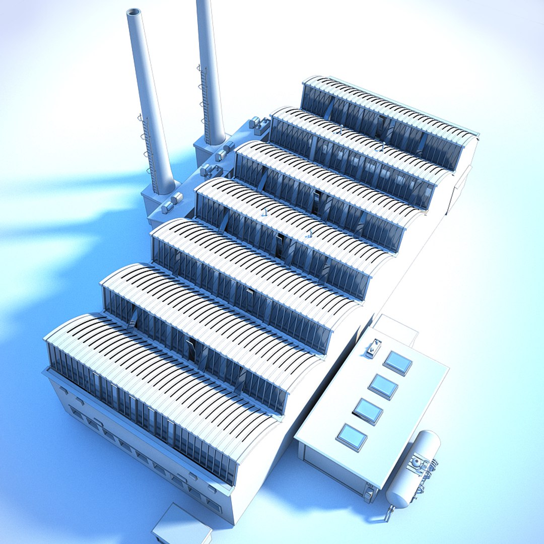 3D Factory Generic White Model - TurboSquid 1405693