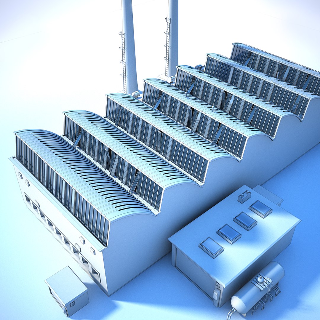 3D Factory Generic White Model - TurboSquid 1405693