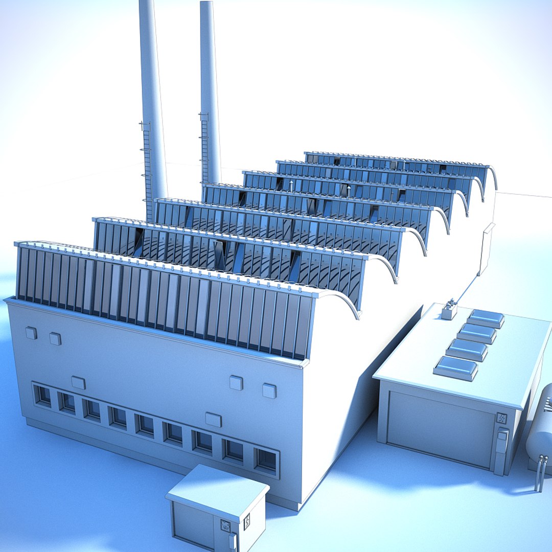 3D Factory Generic White Model - TurboSquid 1405693