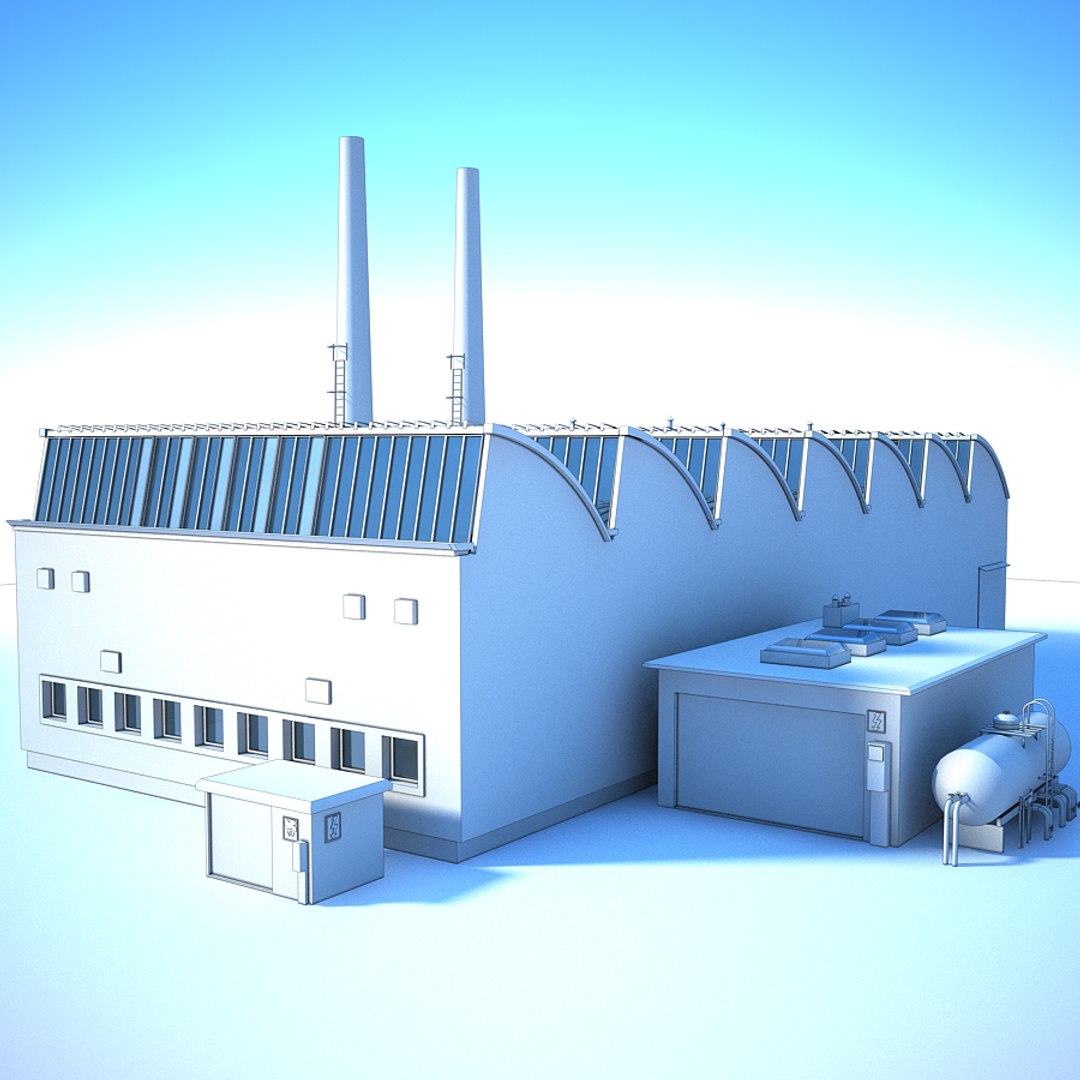 3D Factory Generic White Model - TurboSquid 1405693