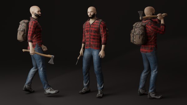 Lumberjack 3D model - TurboSquid 1747671