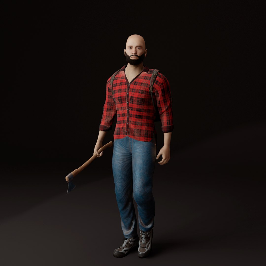 Lumberjack 3D Model - TurboSquid 1747671