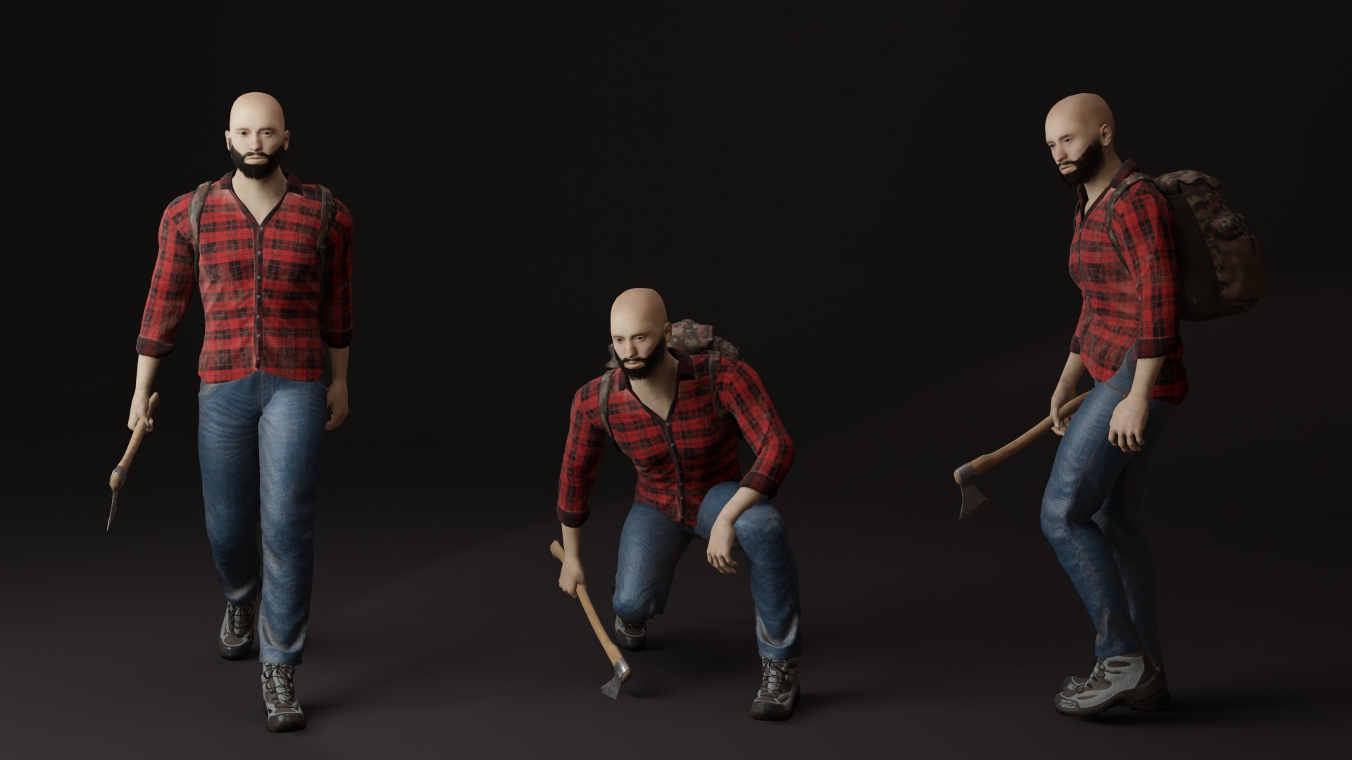 Lumberjack 3D Model - TurboSquid 1747671