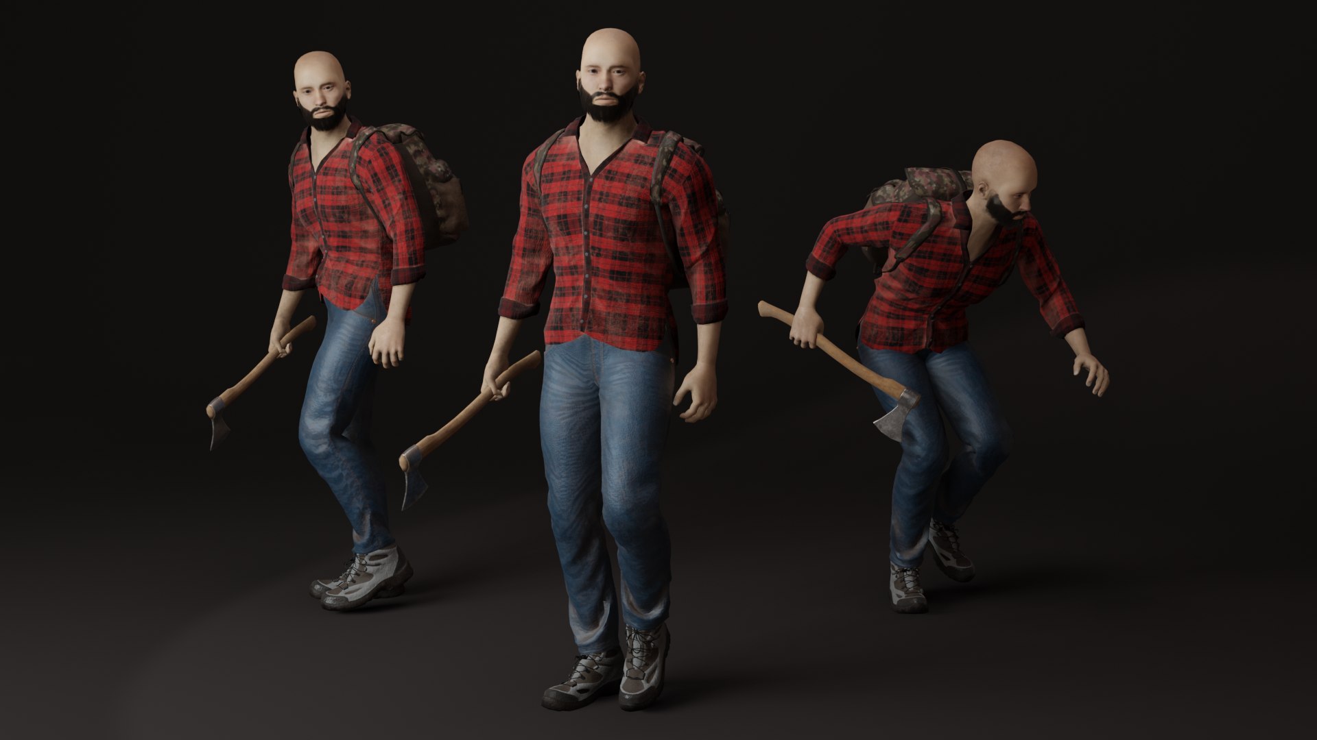 Lumberjack 3D Model - TurboSquid 1747671