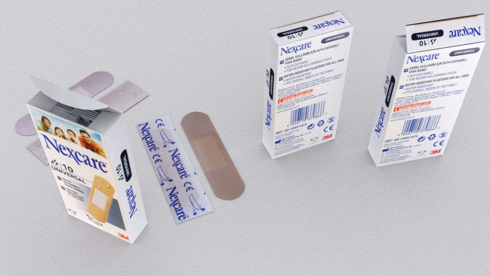 Plaster Box 3d Model