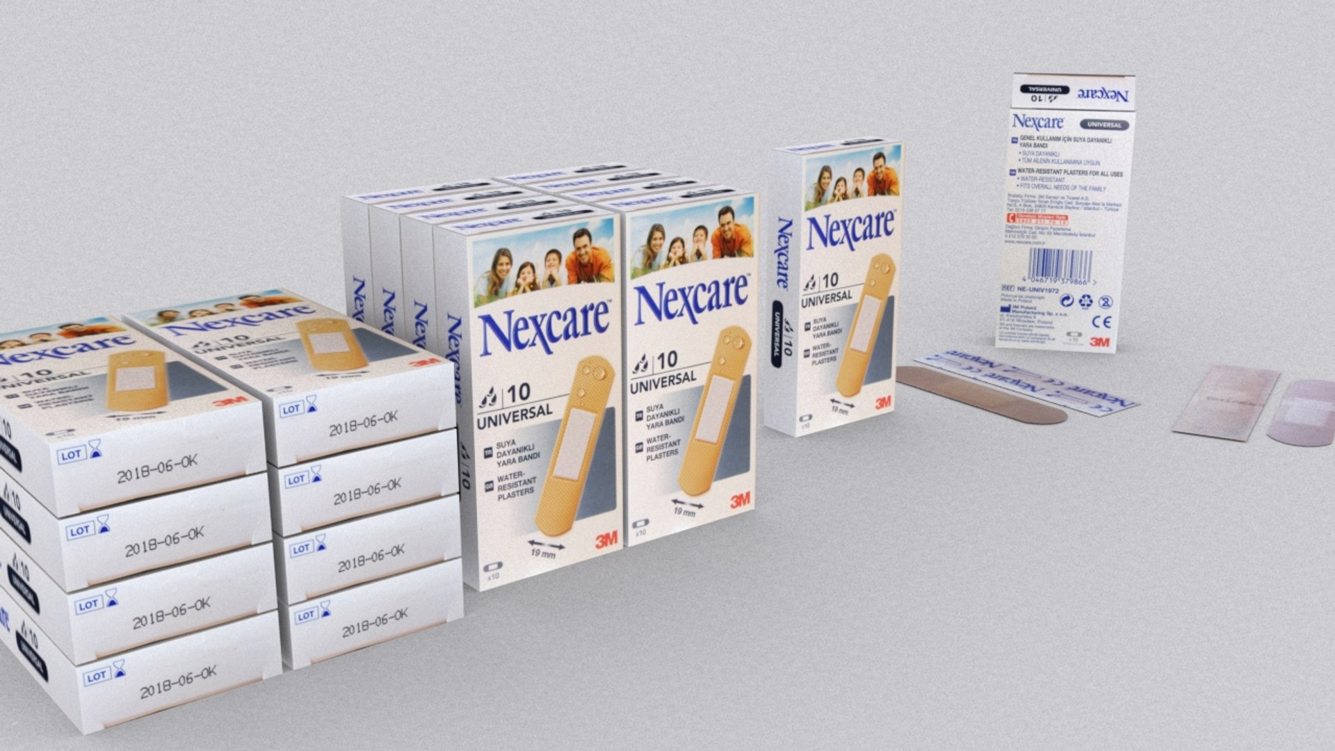 Plaster Box 3d Model