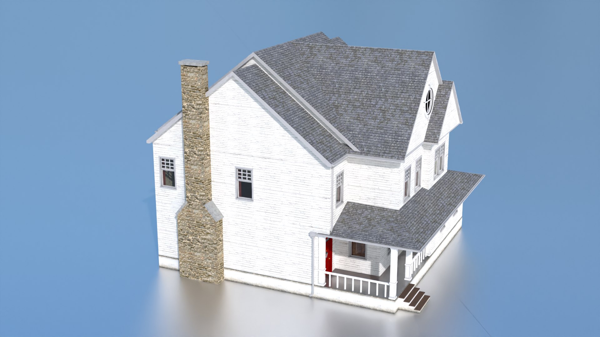 3D House European Style 3D Model Model - TurboSquid 2211589