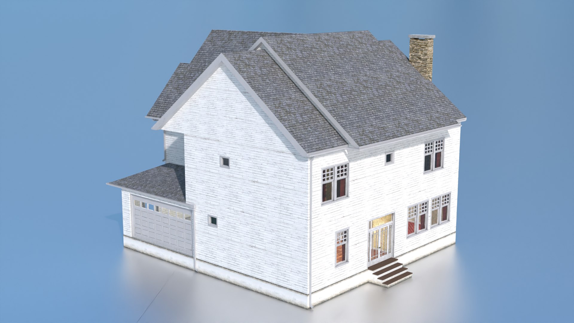 3D House European Style 3D Model Model - TurboSquid 2211589