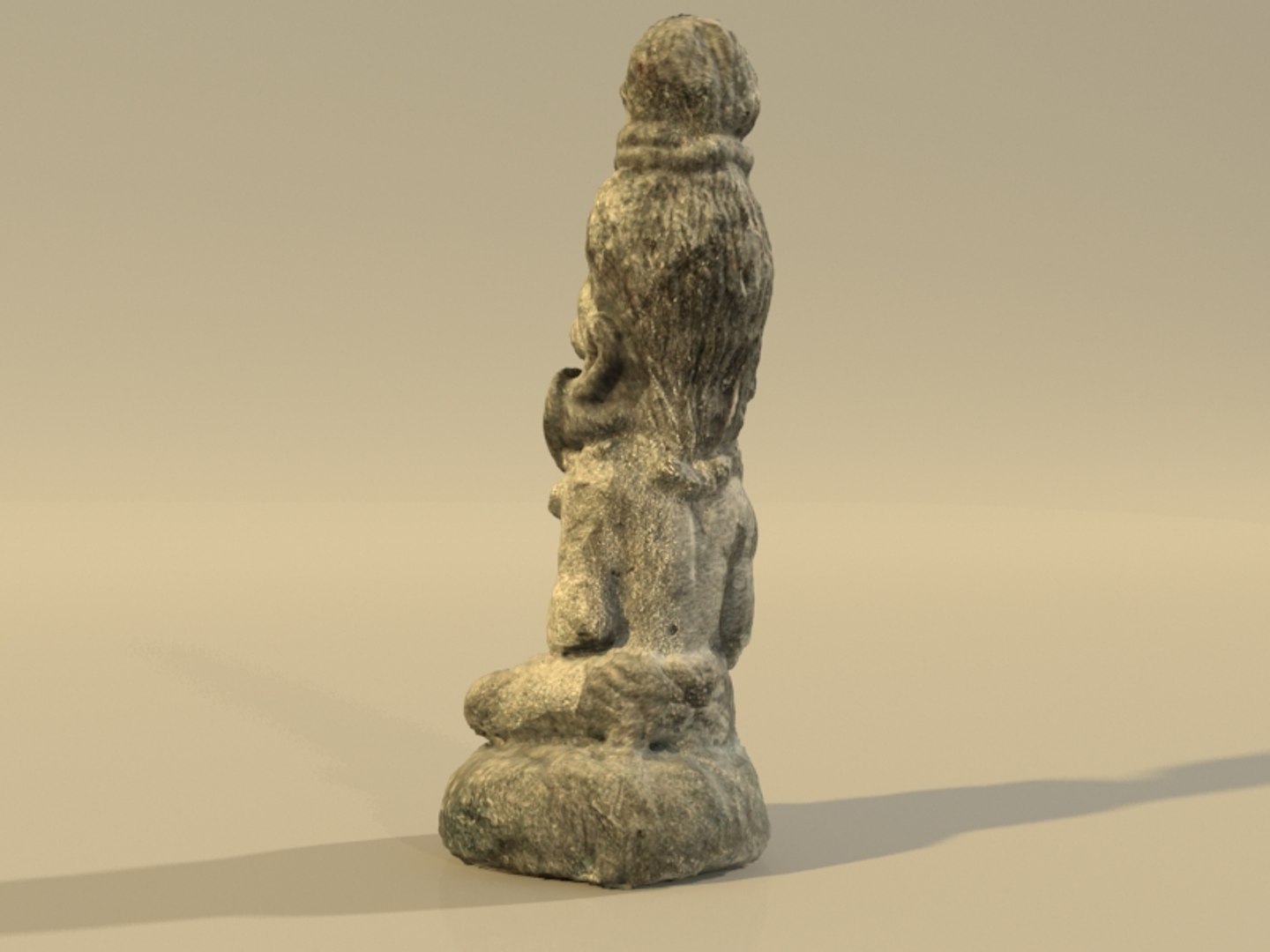 3D Statue Idol Sadhu Model - TurboSquid 1292450