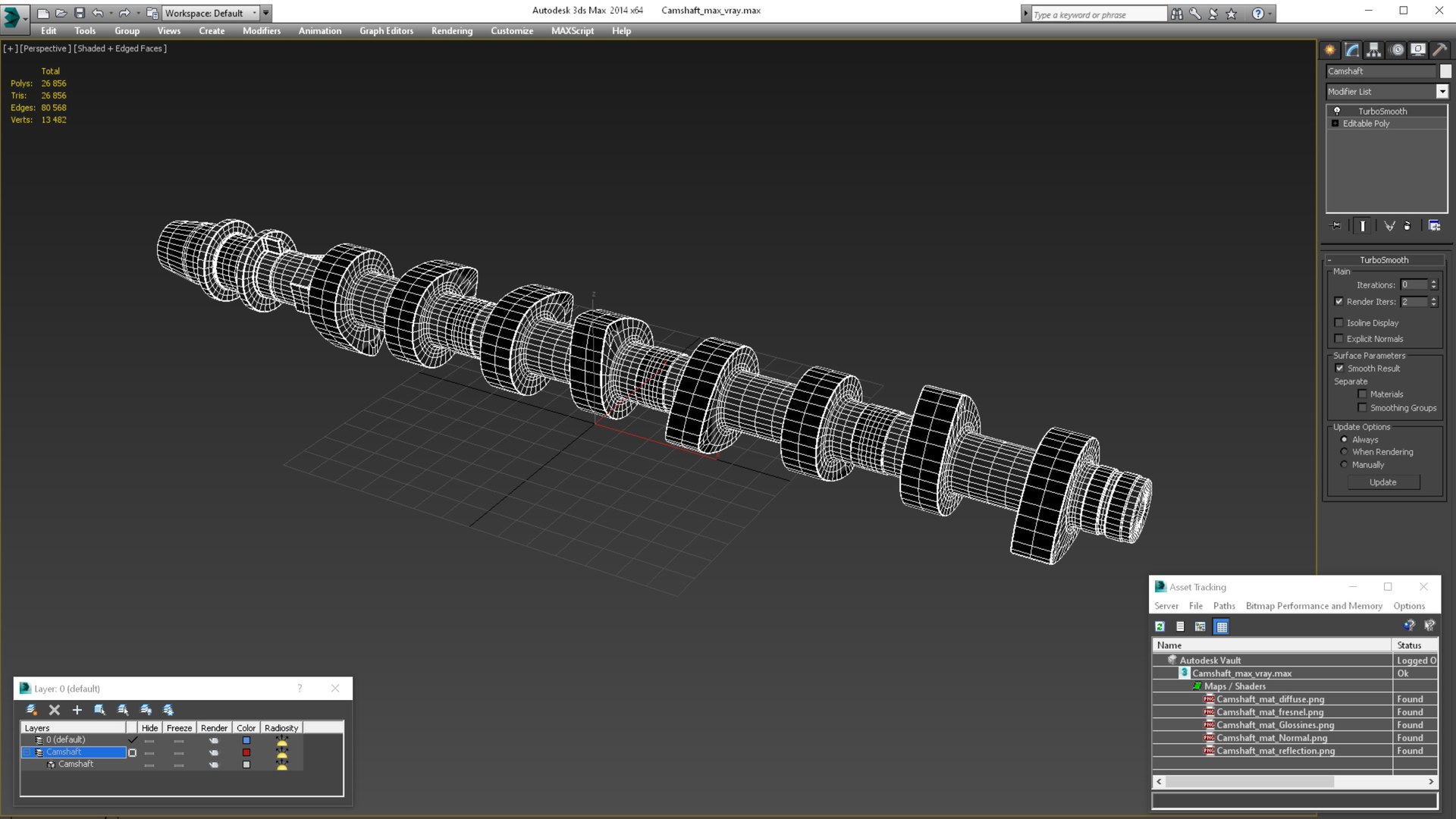 3D Camshaft model - TurboSquid 1981355