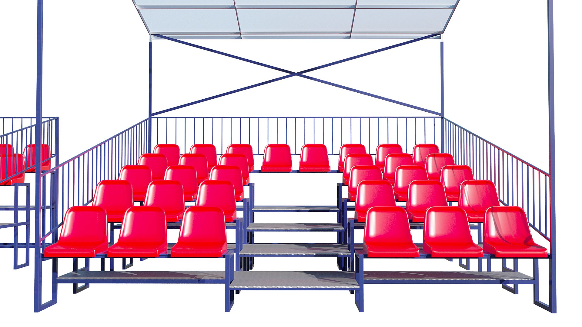 3D Stadium Seating Tribune Pack Model - TurboSquid 1717779