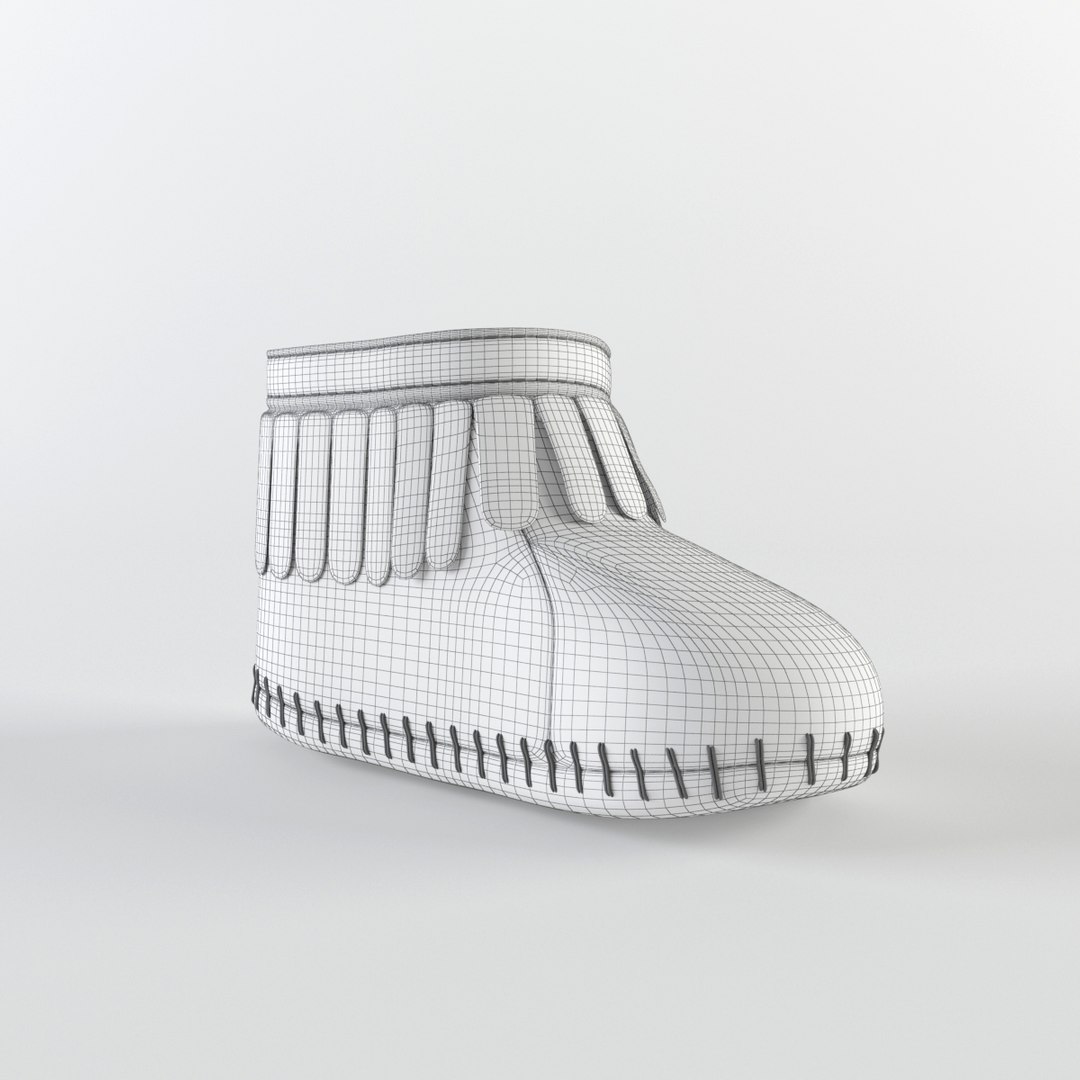 3d Model Baby Boot