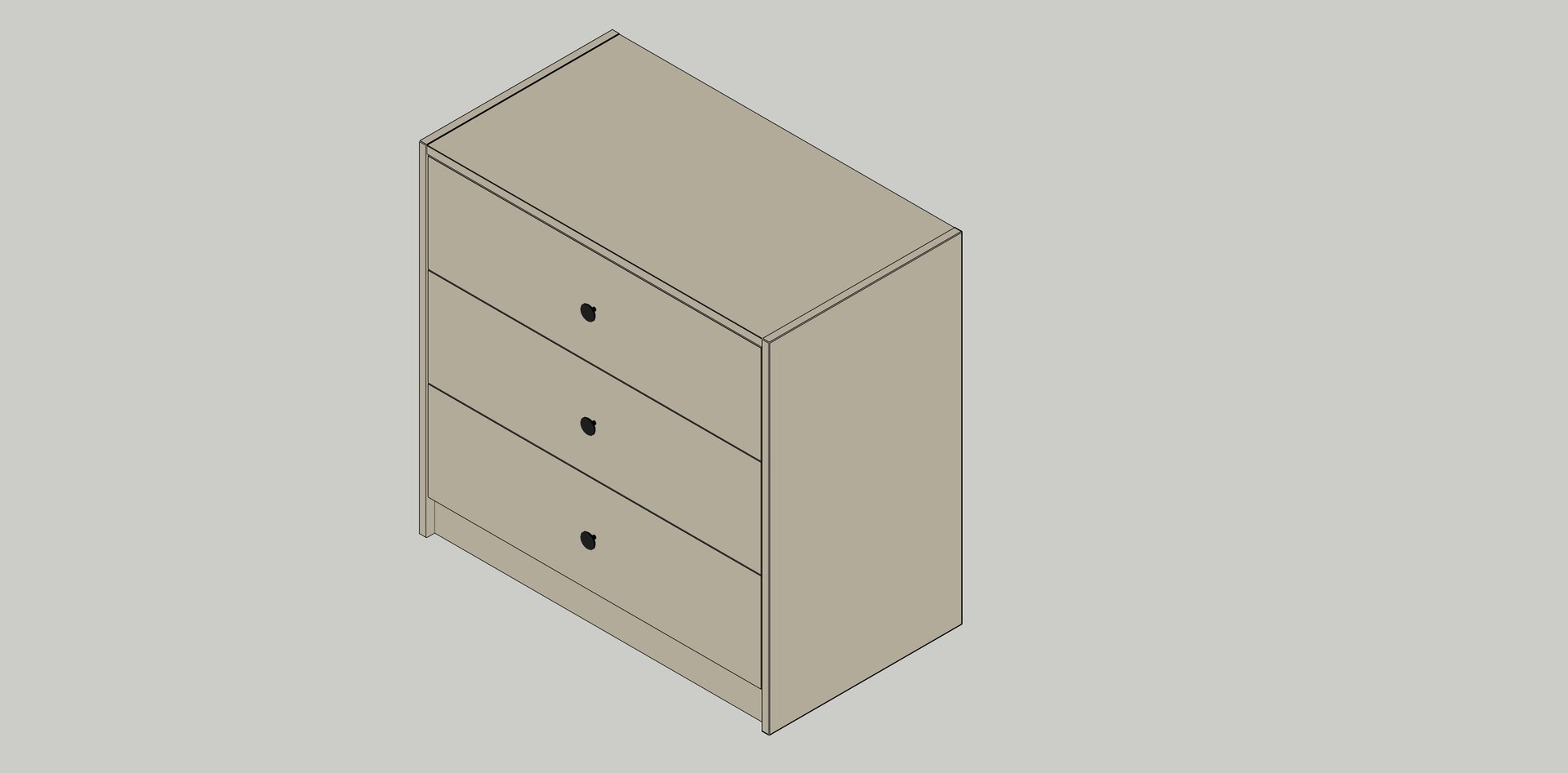 3D IKEA GURSKEN 3 Drawers Model - TurboSquid 2056675