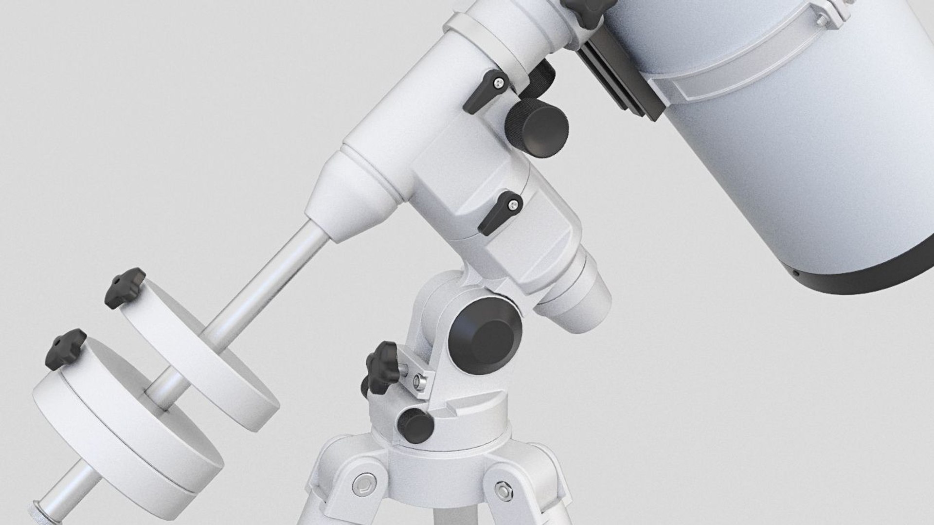 3D telescope newtonian scope - TurboSquid 1529475