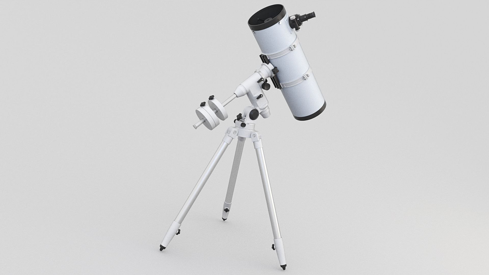 3D telescope newtonian scope - TurboSquid 1529475