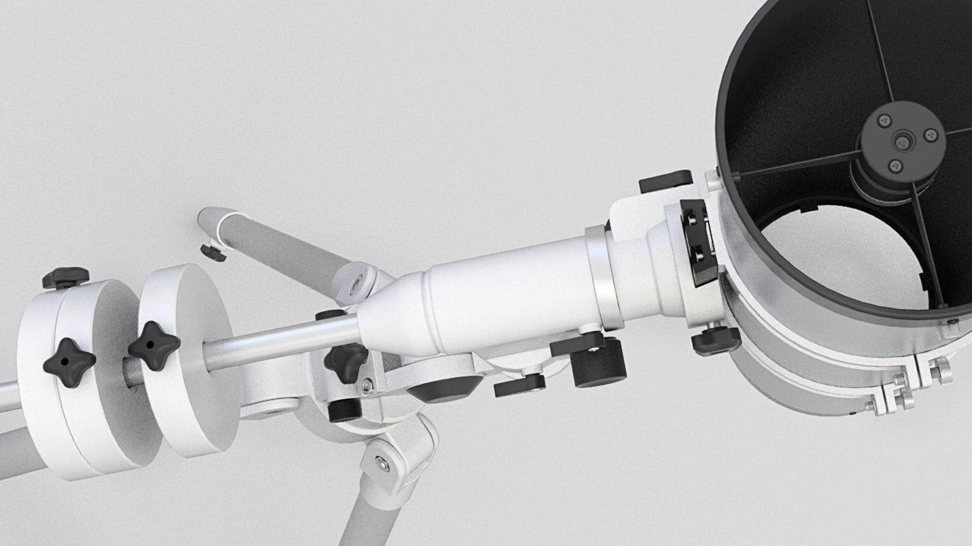 3D telescope newtonian scope - TurboSquid 1529475