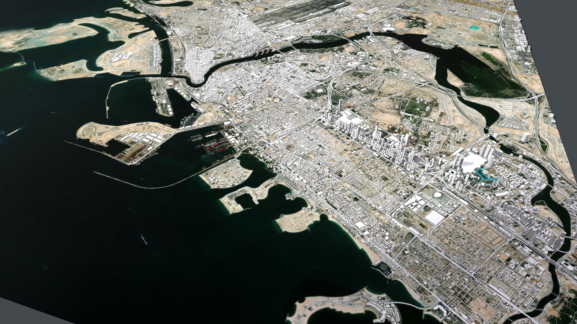 3D Cityscape Dubai United Arab Emirates Model - TurboSquid 1769547