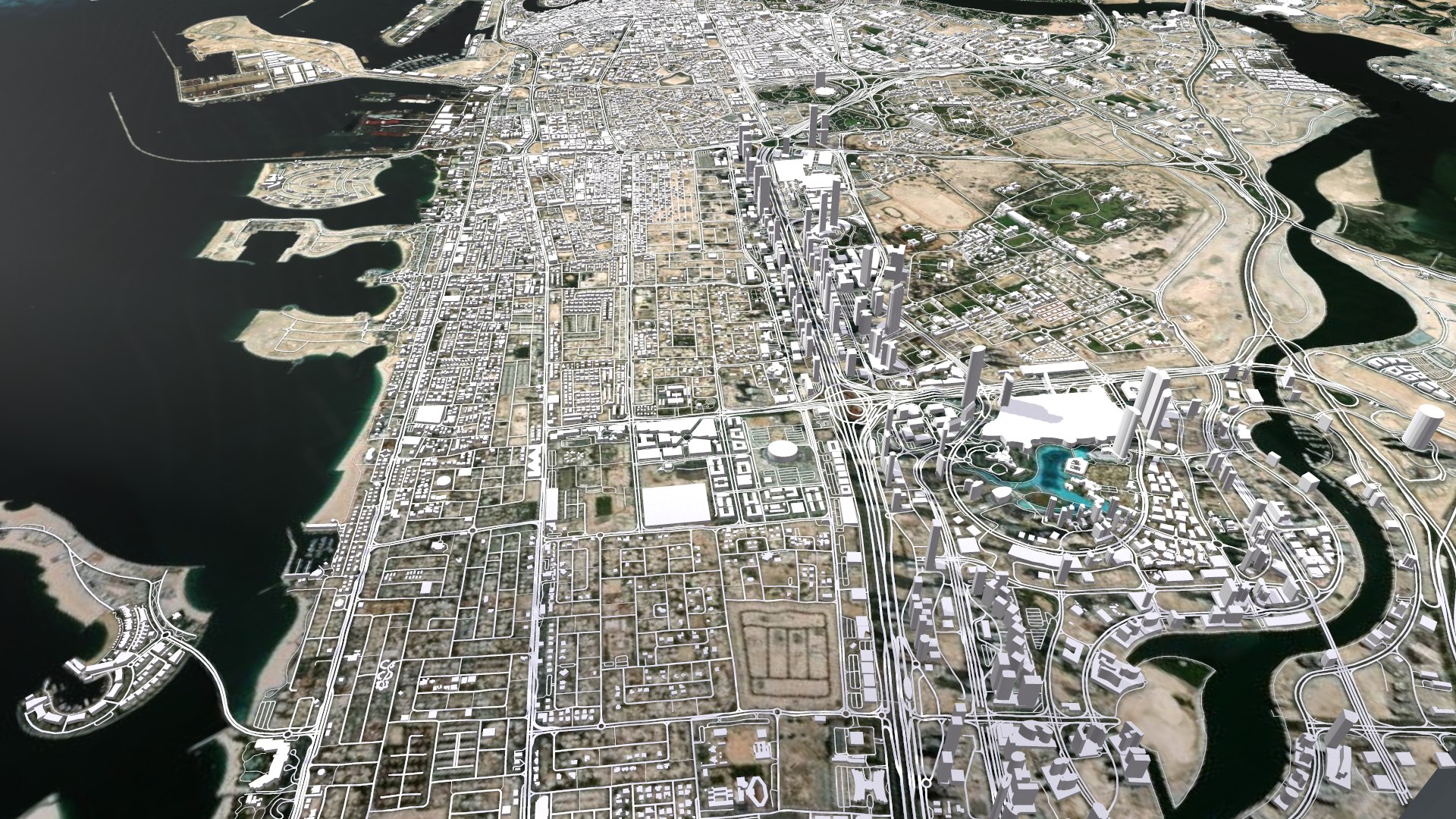 3D Cityscape Dubai United Arab Emirates Model - TurboSquid 1769547