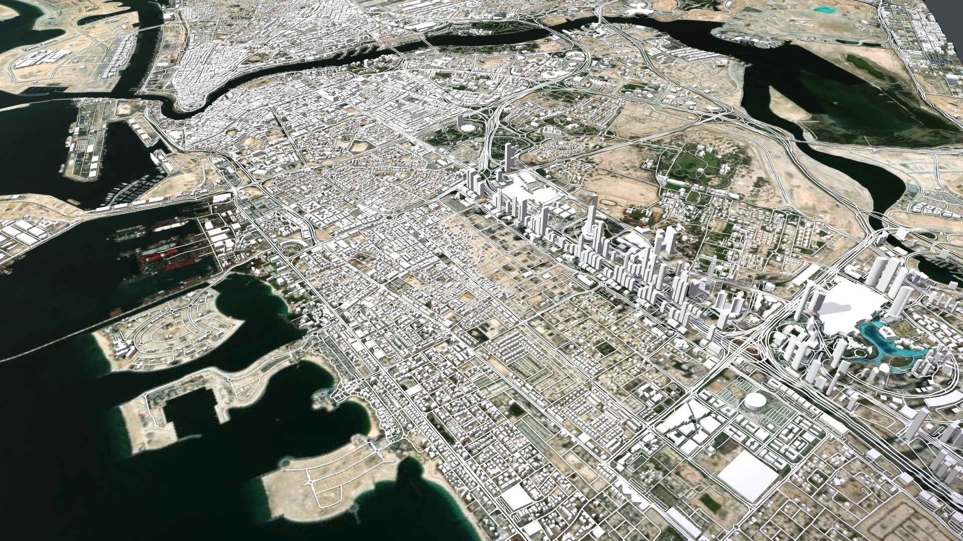 3D Cityscape Dubai United Arab Emirates Model - TurboSquid 1769547